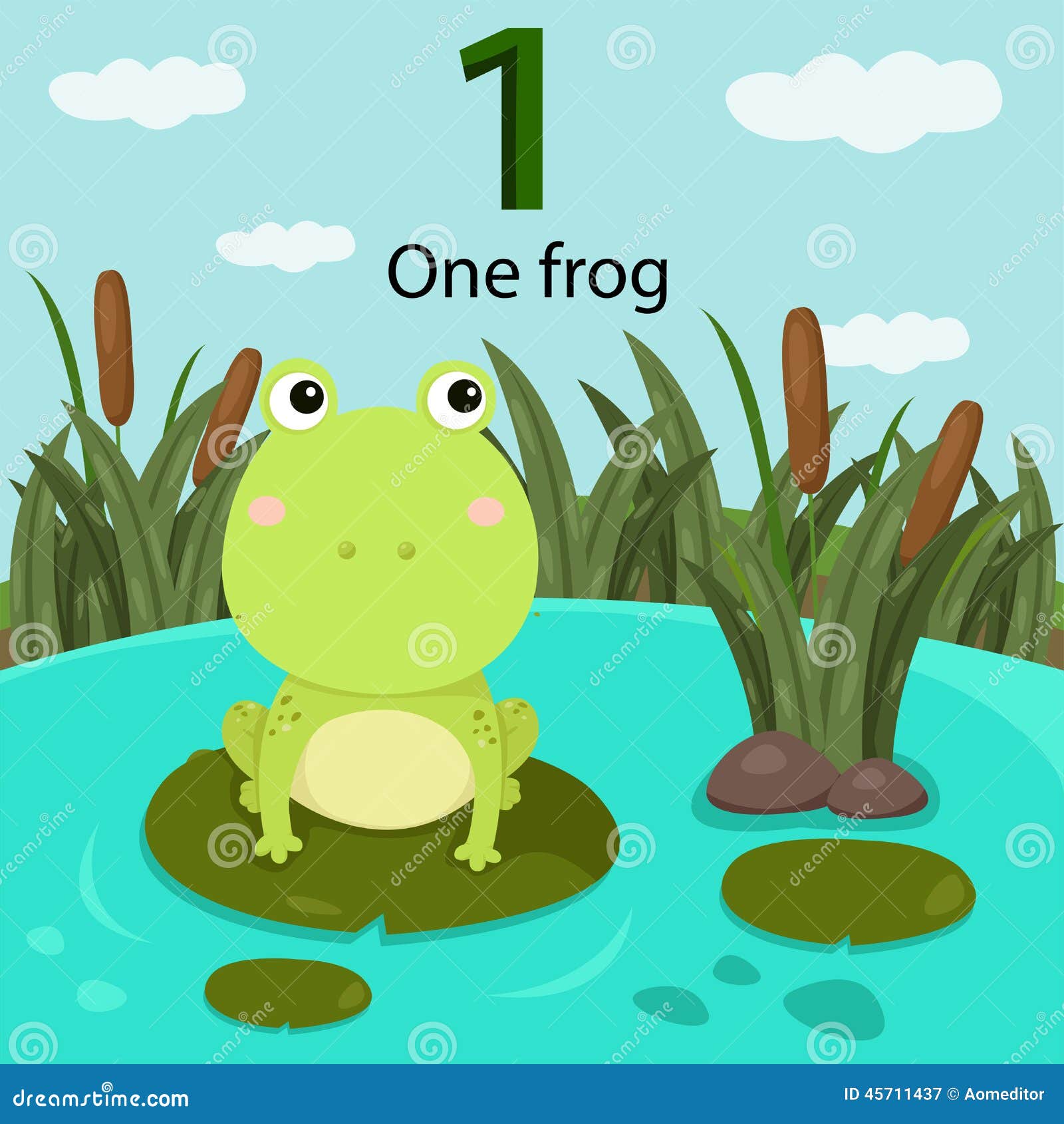 Illustrator Of F Frog Vector Illustration | CartoonDealer.com #85521014