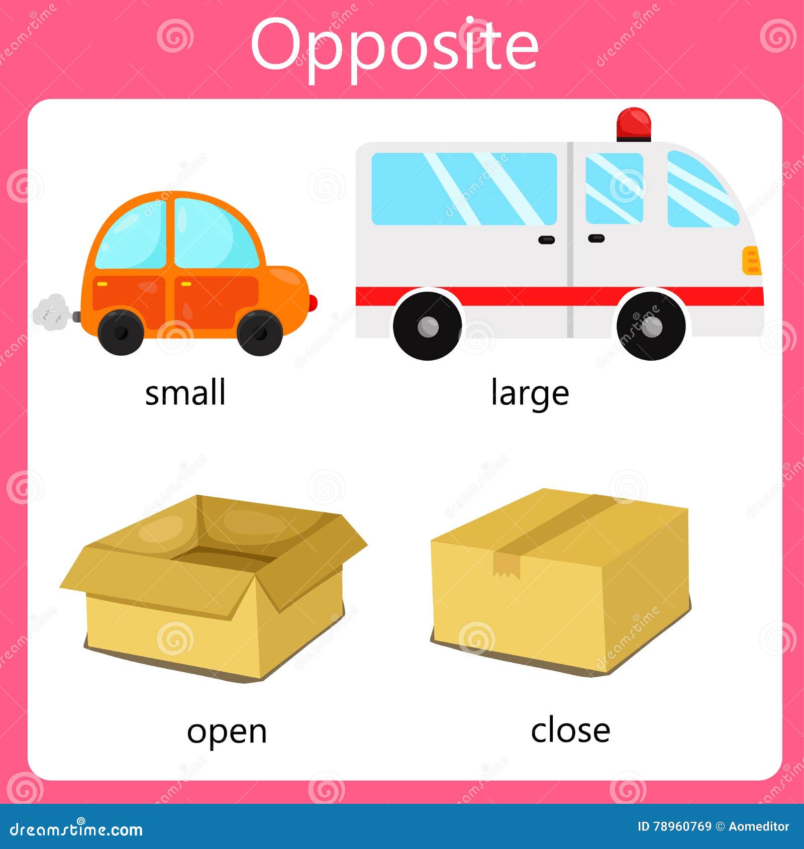 Illustrator Opposite Set Two Stock Vector - Illustration of white ...