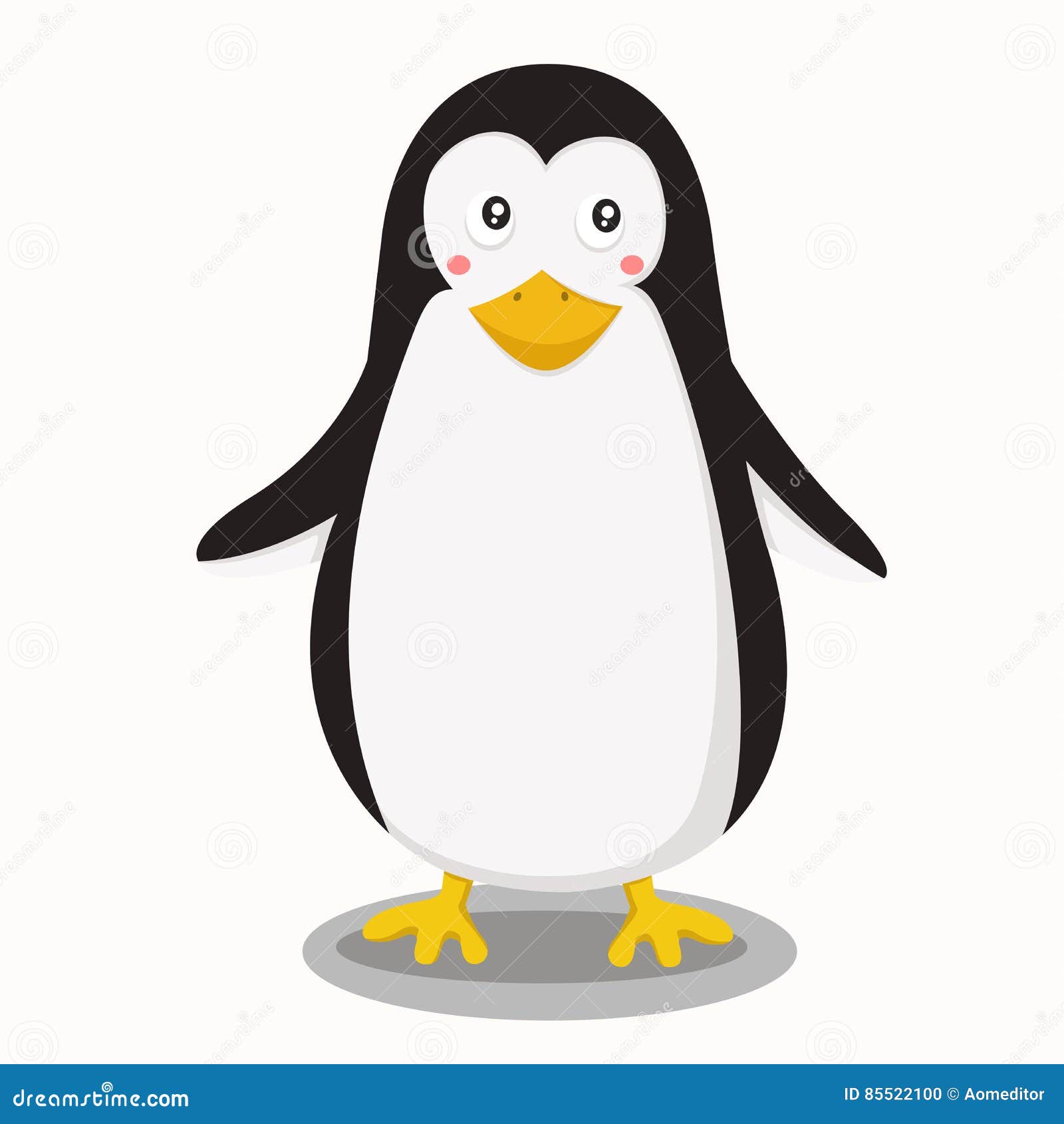 Illustrator of Penguin Cute Animal Stock Vector - Illustration of ...
