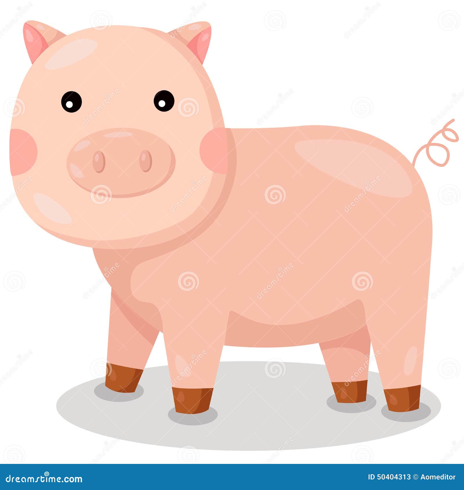 Illustrator of Pig Cute Vector Stock Vector - Illustration of funny ...
