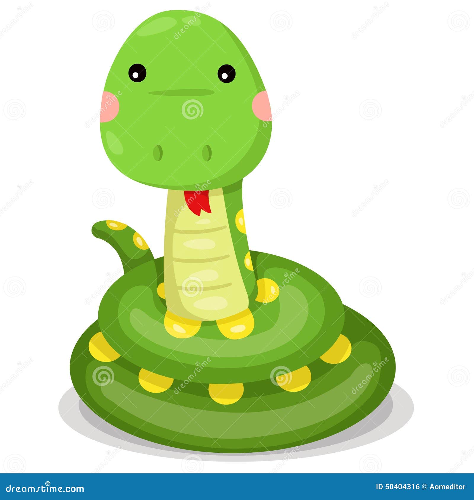 Illustrator of Snake Cute Vector Stock Vector - Illustration of wild ...
