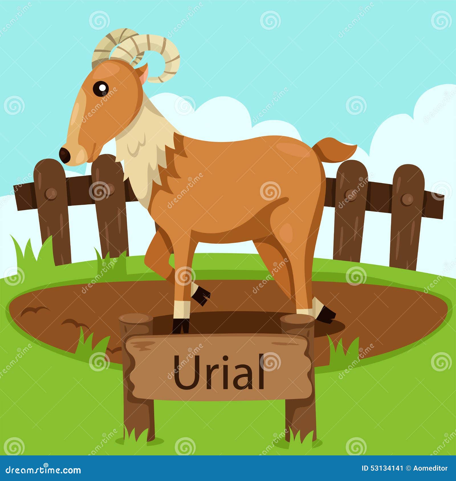 Illustrator of Uri Al in the Zoo Stock Vector - Illustration of funny ...