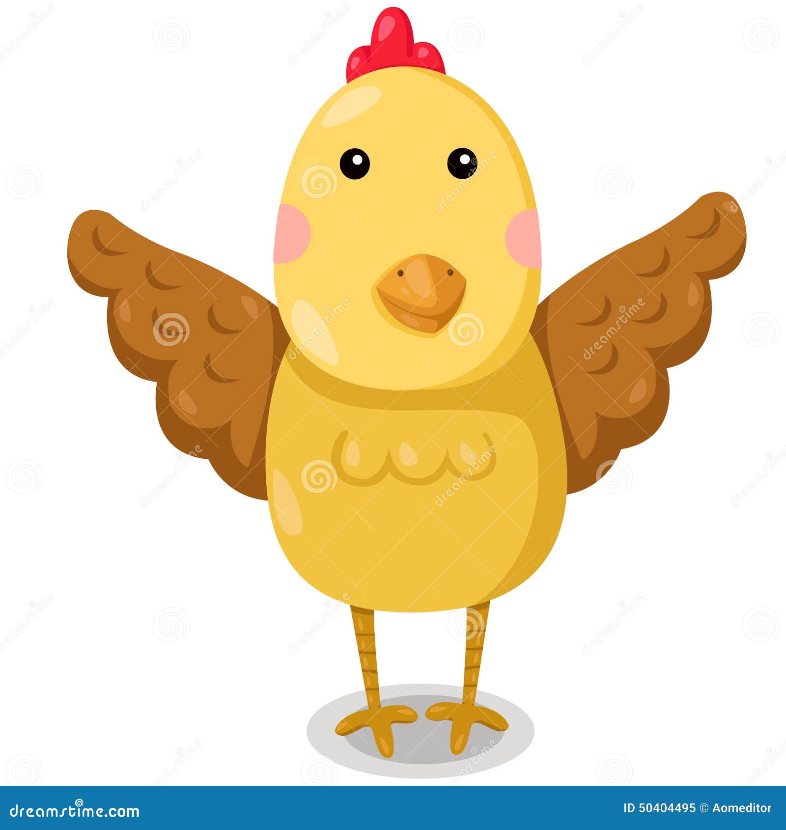 Illustrator Van Kippen Leuke Vector Vector Illustratie - Illustration ...