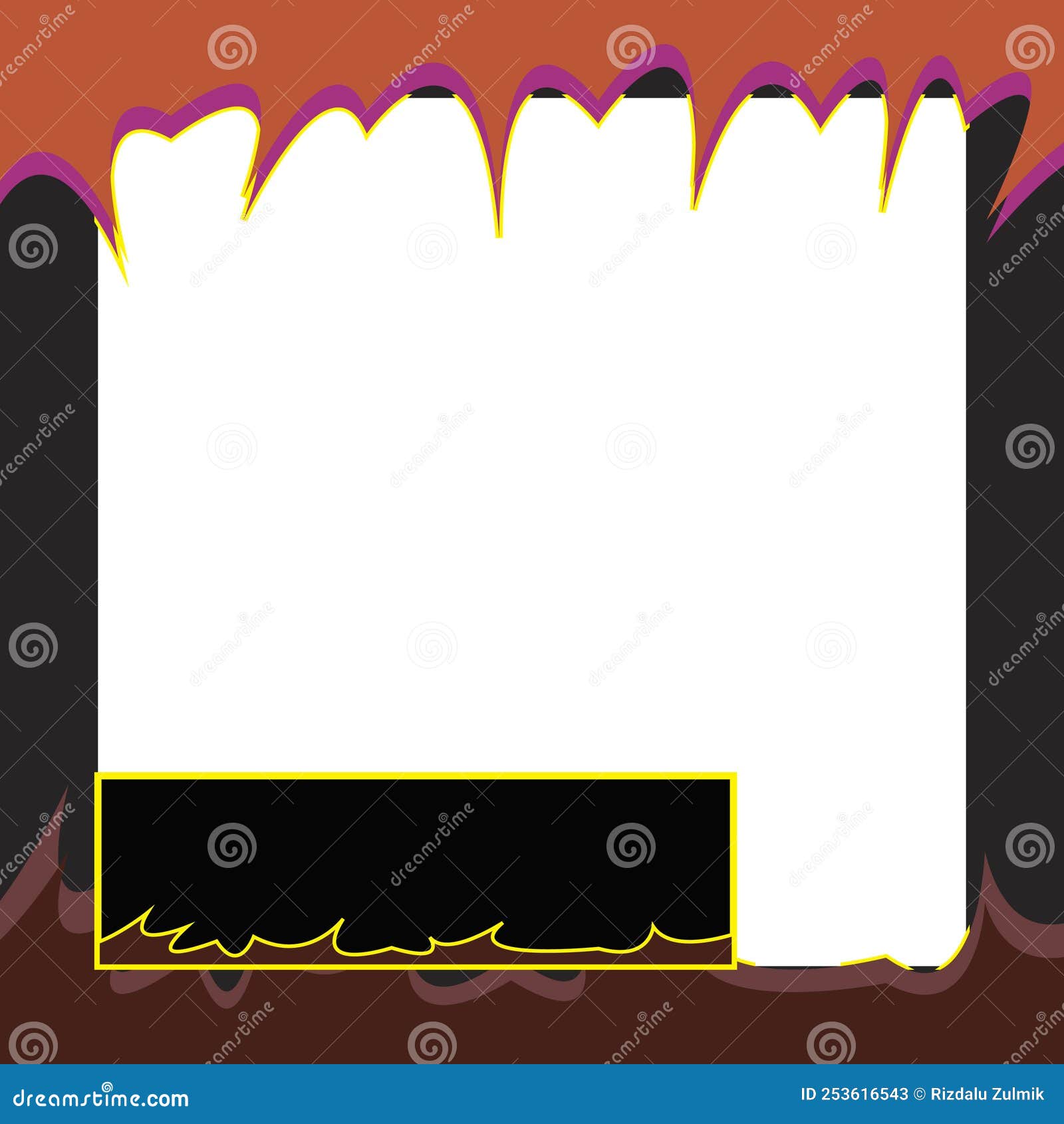 Twibbon Square Abstract Background Stock Vector - Illustration of ...