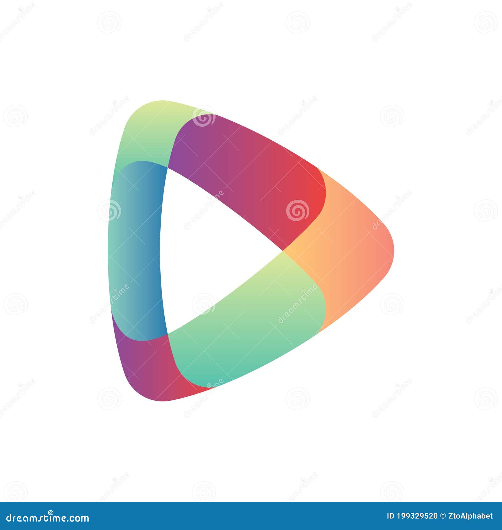 Play Symbol Coloured Button Logo Stock Vector - Illustration of clef ...