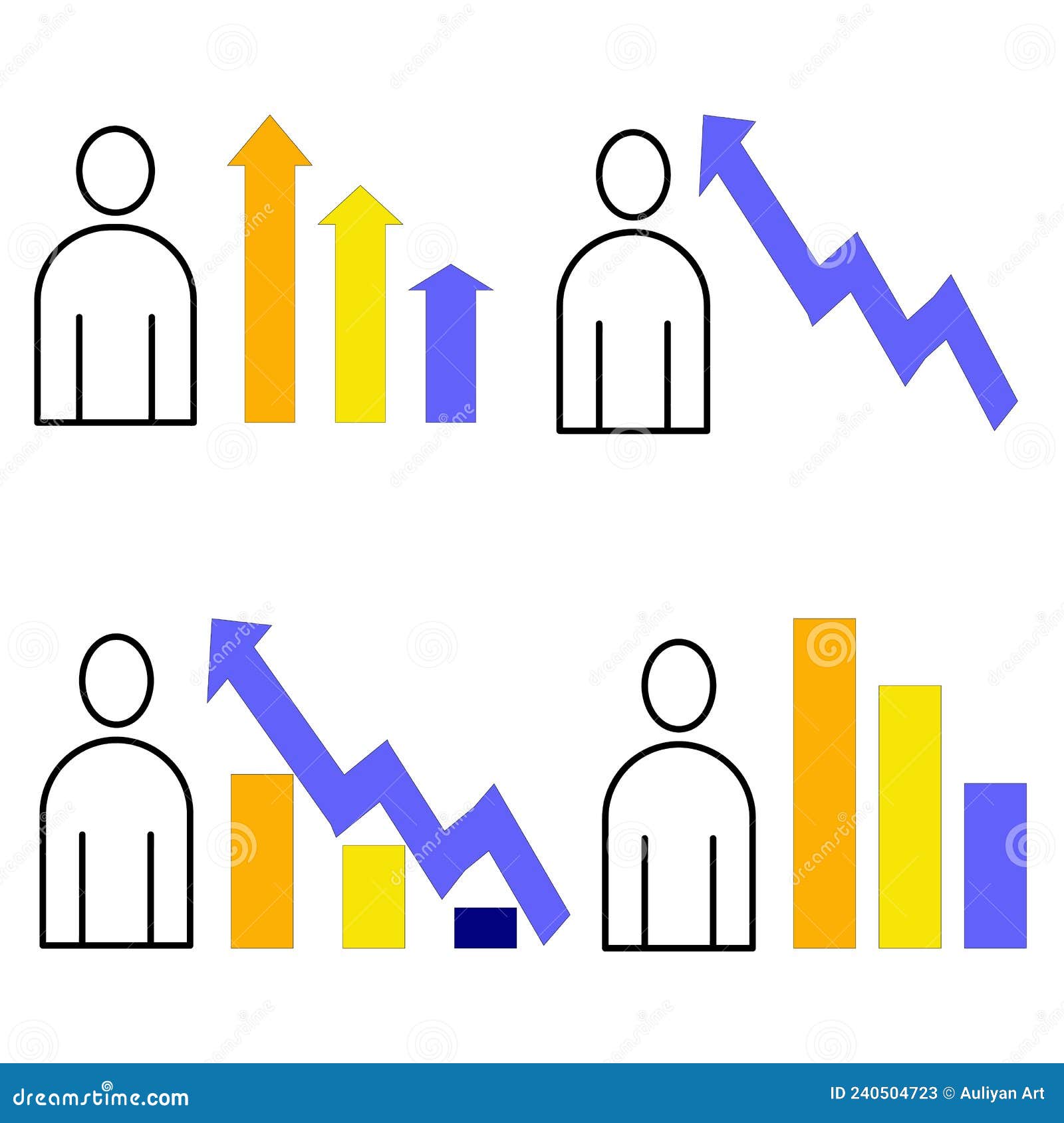 Illustrator Vector of Self Development Icons Stock Vector ...