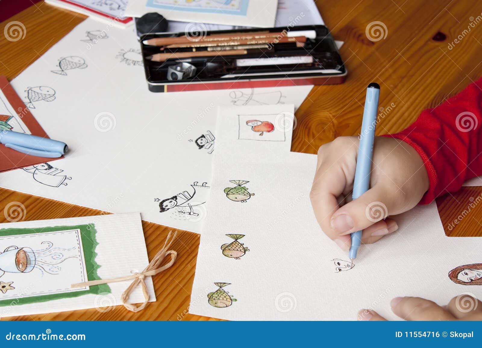 Illustrator At Work Stock Photo | CartoonDealer.com #11554716