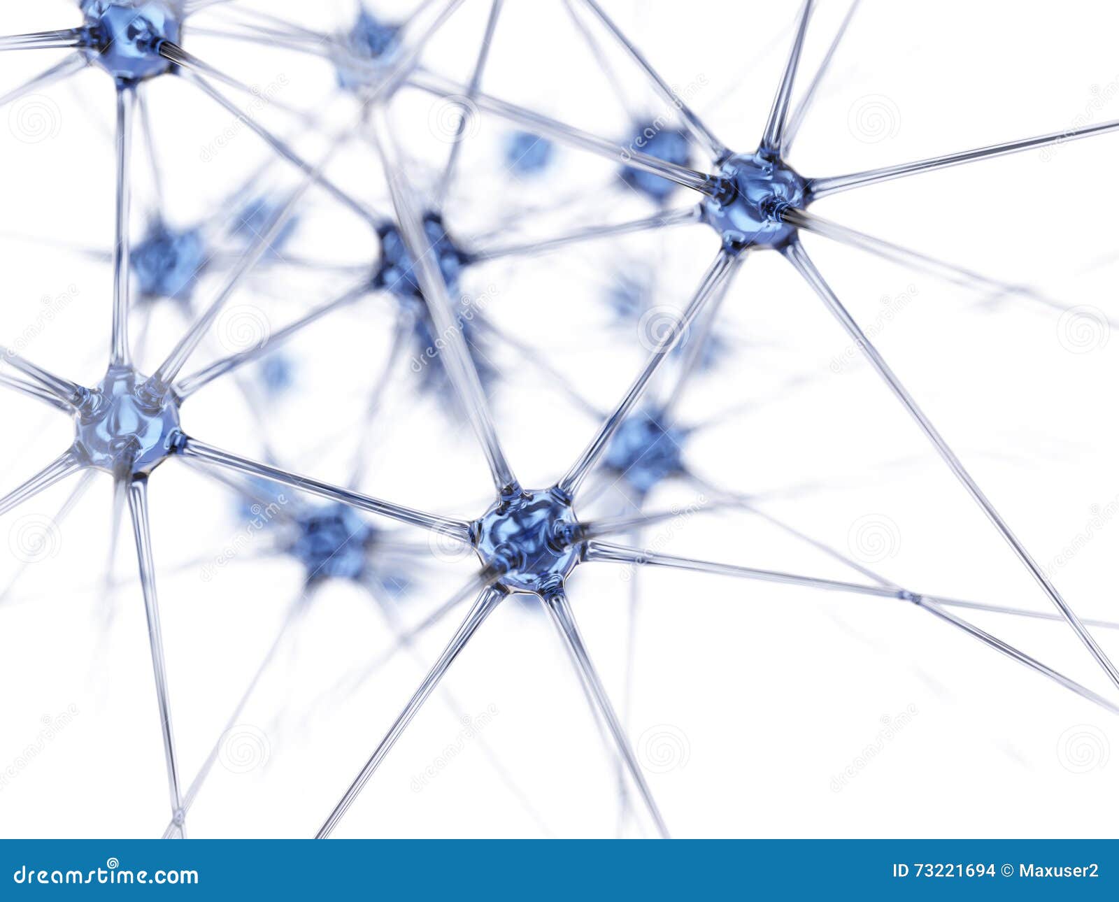 Illustrazione Astratta Della Rete Neurale 3d Illustrazione di Stock ...