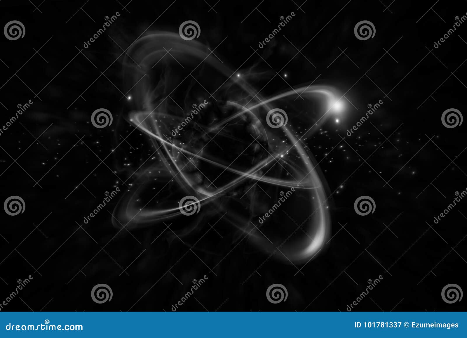 Illustrazione Atomica Della Particella 3D Illustrazione di Stock ...