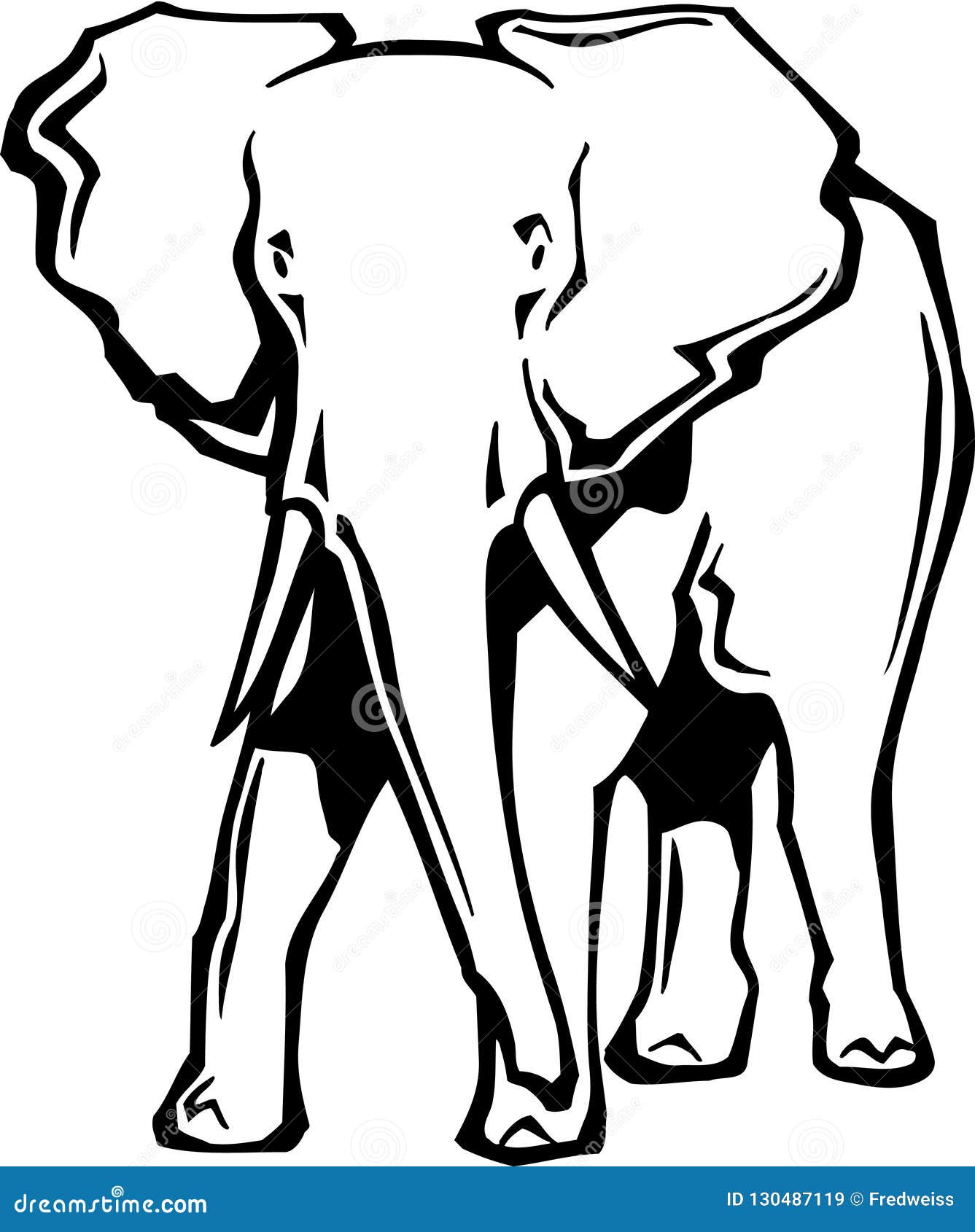 Illustrazione in Bianco E Nero Dell'elefante Illustrazione Vettoriale ... Illustrazione in Bianco E Nero Dell'elefante Illustrazione Vettoriale ...