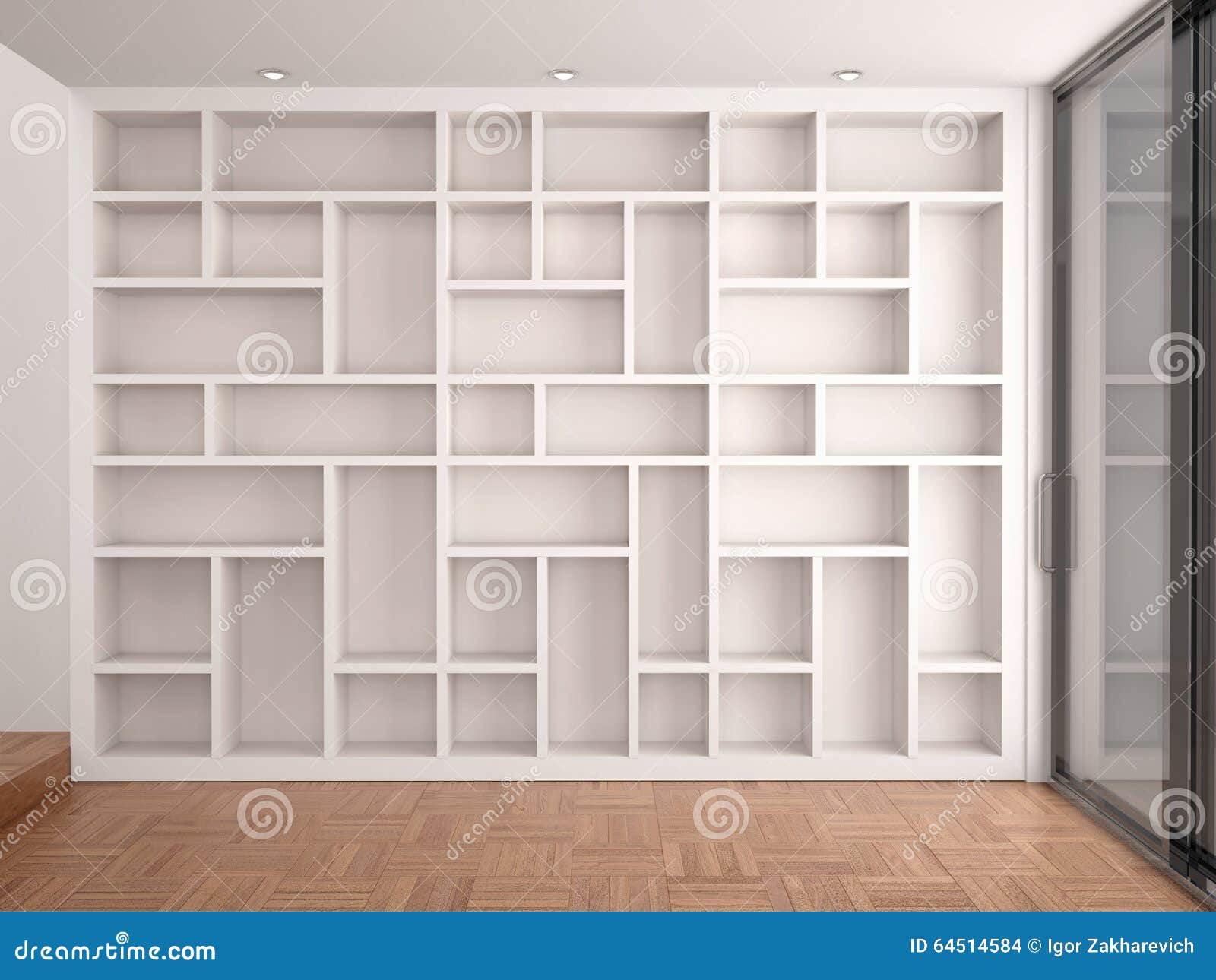 Illustrazione Degli Scaffali Vuoti Illustrazione di Stock ...