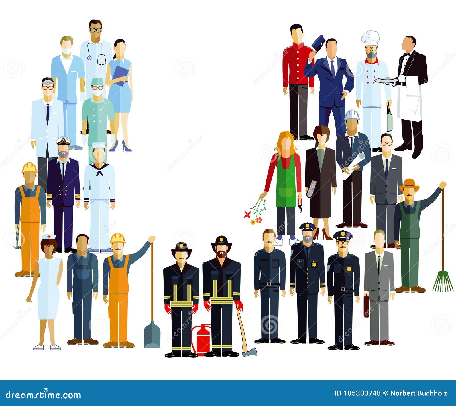 Illustrazione Del Composto Di Professione Illustrazione Vettoriale ...