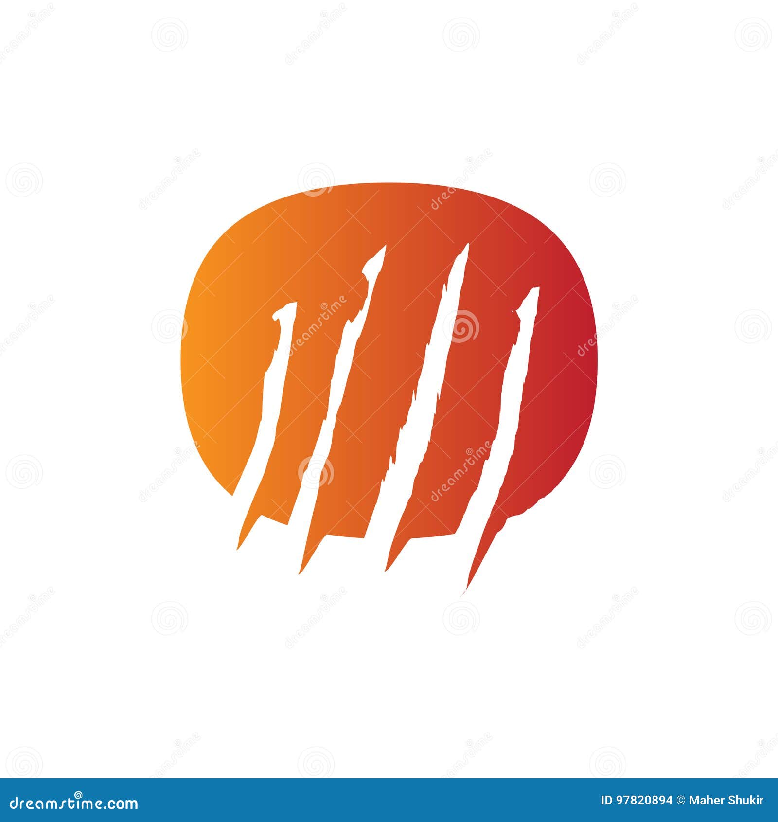 Illustrazione Del Graffio Del Leone Illustrazione Vettoriale ...