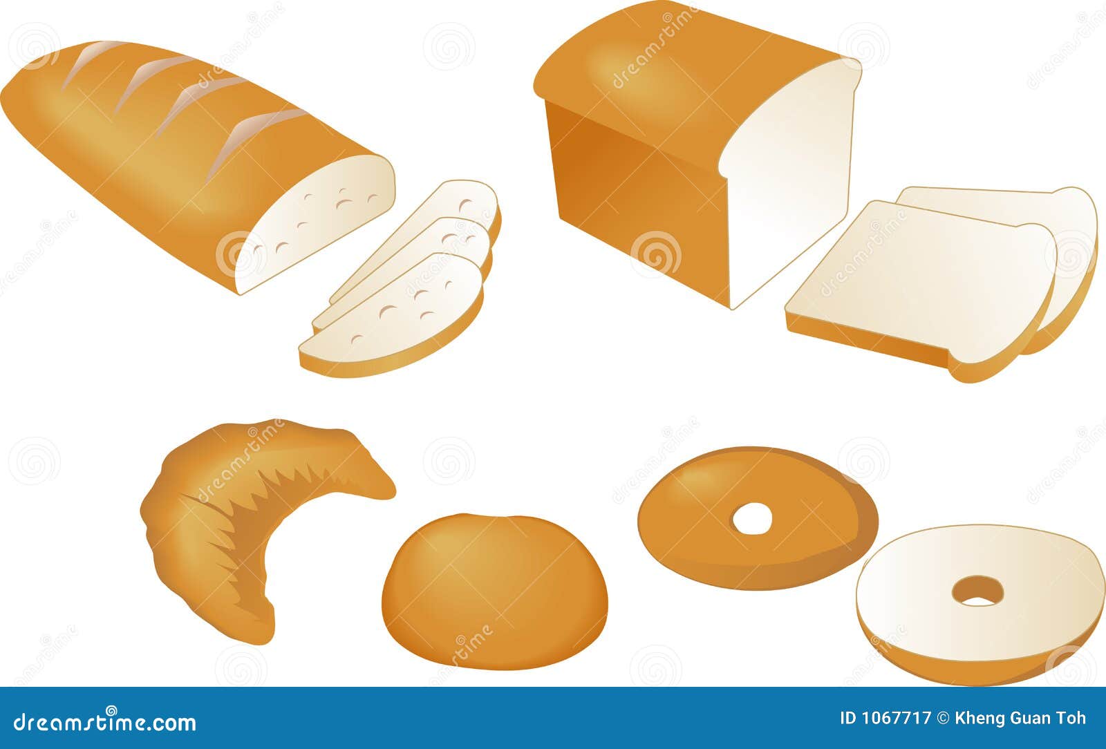 Illustrazione del pane illustrazione vettoriale. Illustrazione di arte ...