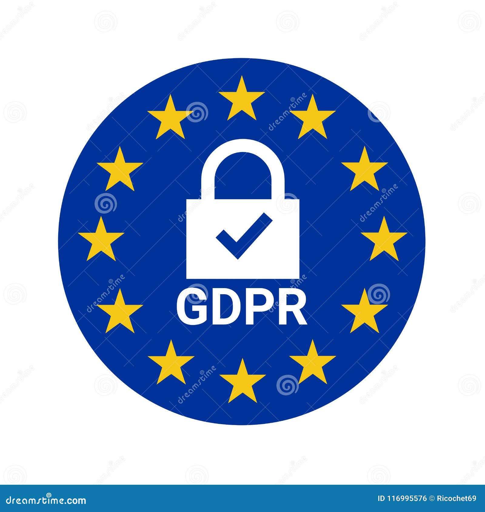 Illustrazione Del Segno Di GDPR Illustrazione di Stock - Illustrazione ...