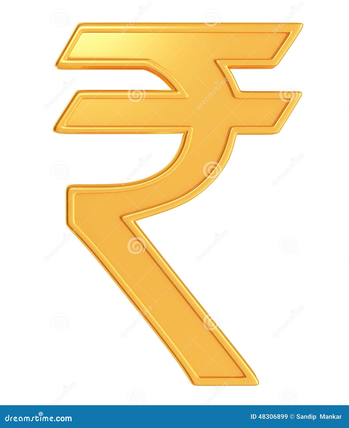 Illustrazione Del Simbolo Della Rupia Illustrazione di Stock ...