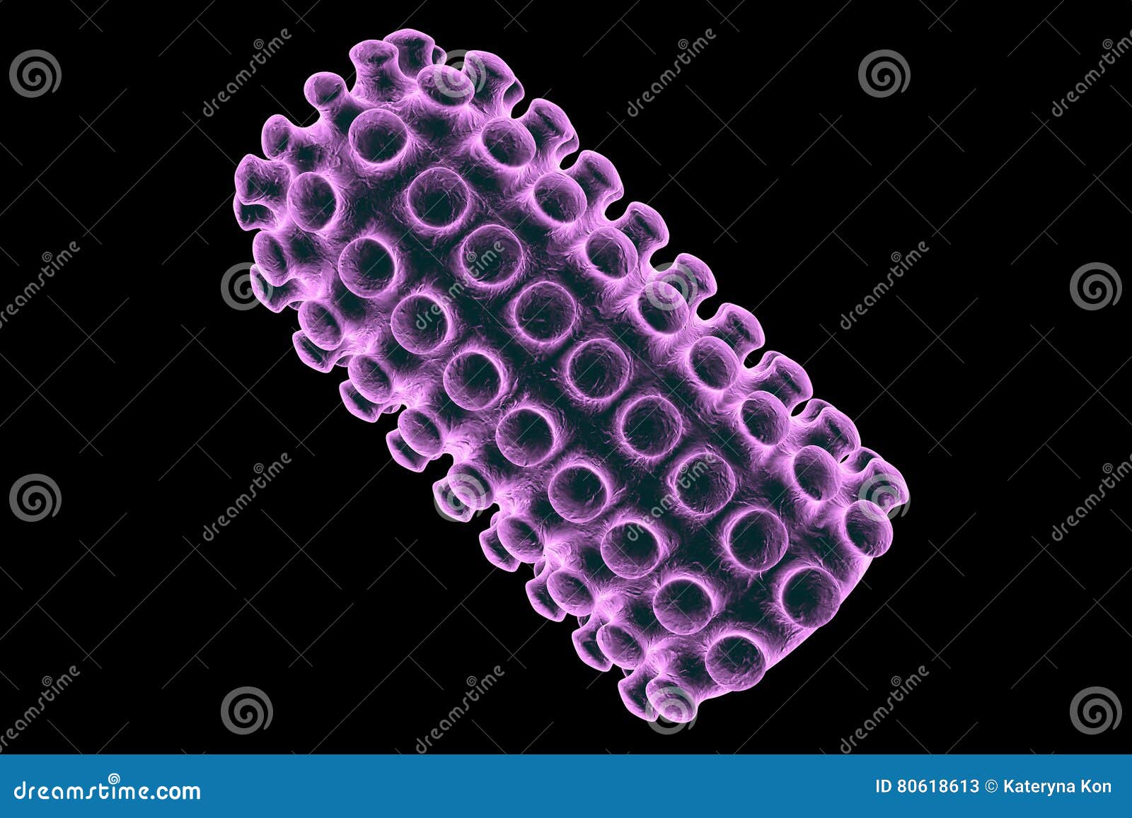 Illustrazione Del Virus Della Rabbia Illustrazione di Stock ...