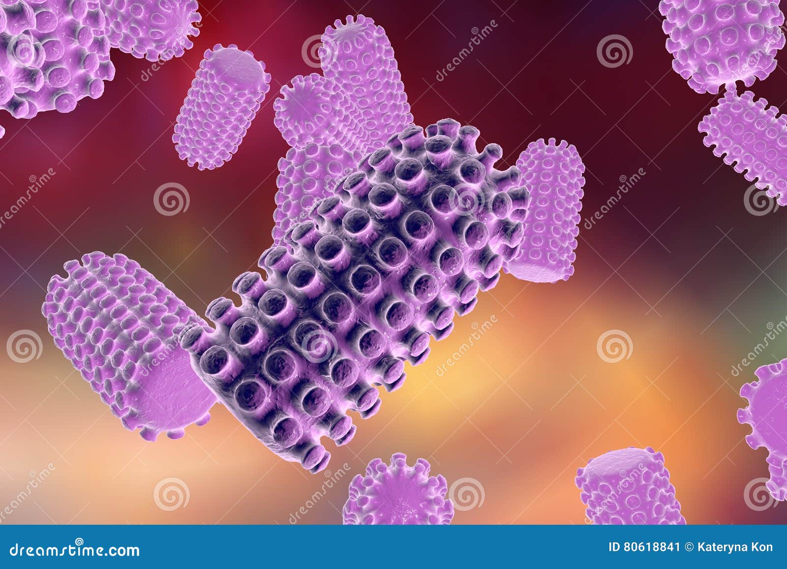 Illustrazione Del Virus Della Rabbia Illustrazione di Stock ...