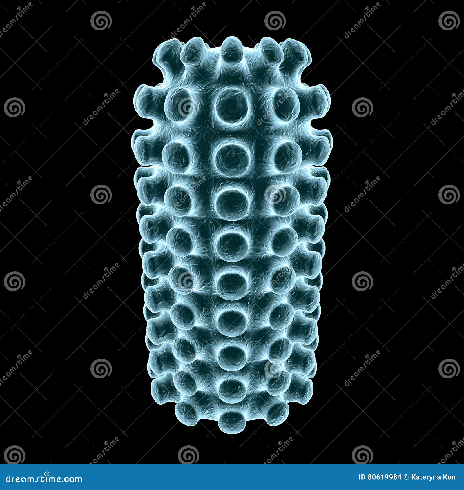 Illustrazione Del Virus Della Rabbia Illustrazione di Stock ...