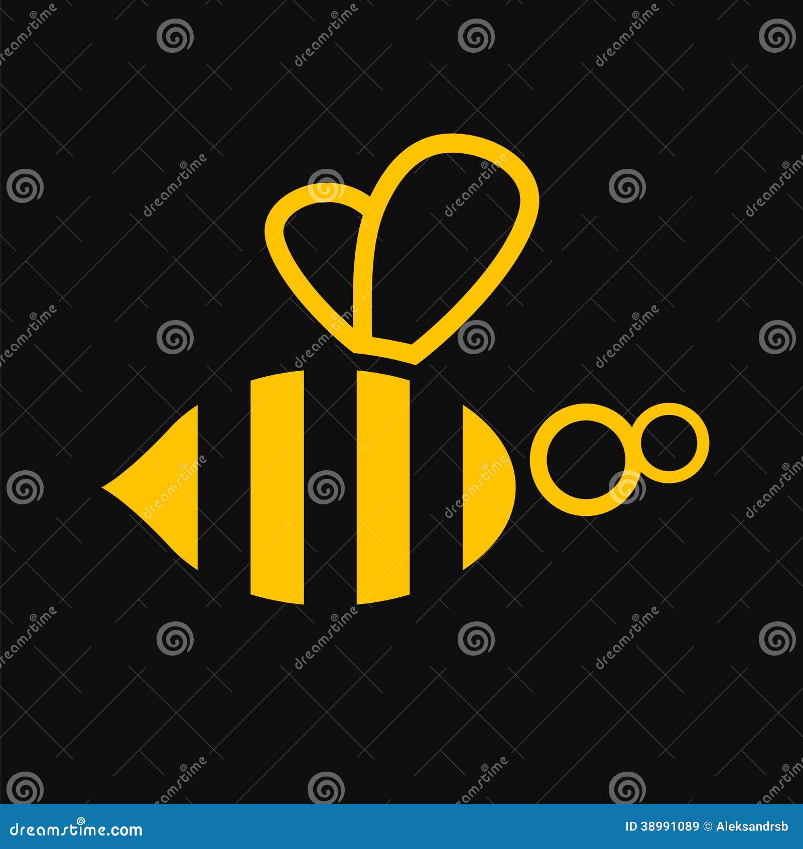 Illustrazione Dell'ape, Icona Illustrazione di Stock - Illustrazione di ...