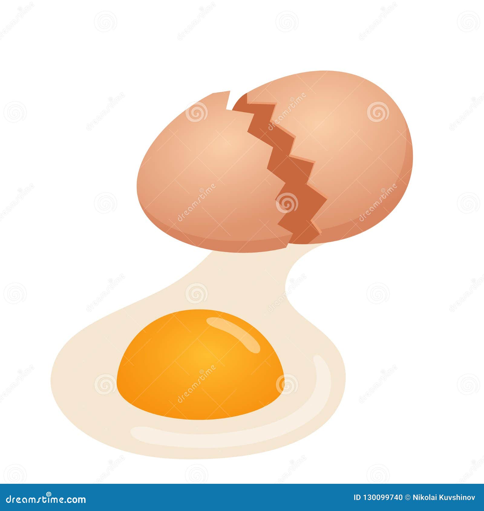 Illustrazione Dell'uovo Rotto Illustrazione Vettoriale - Illustrazione ...