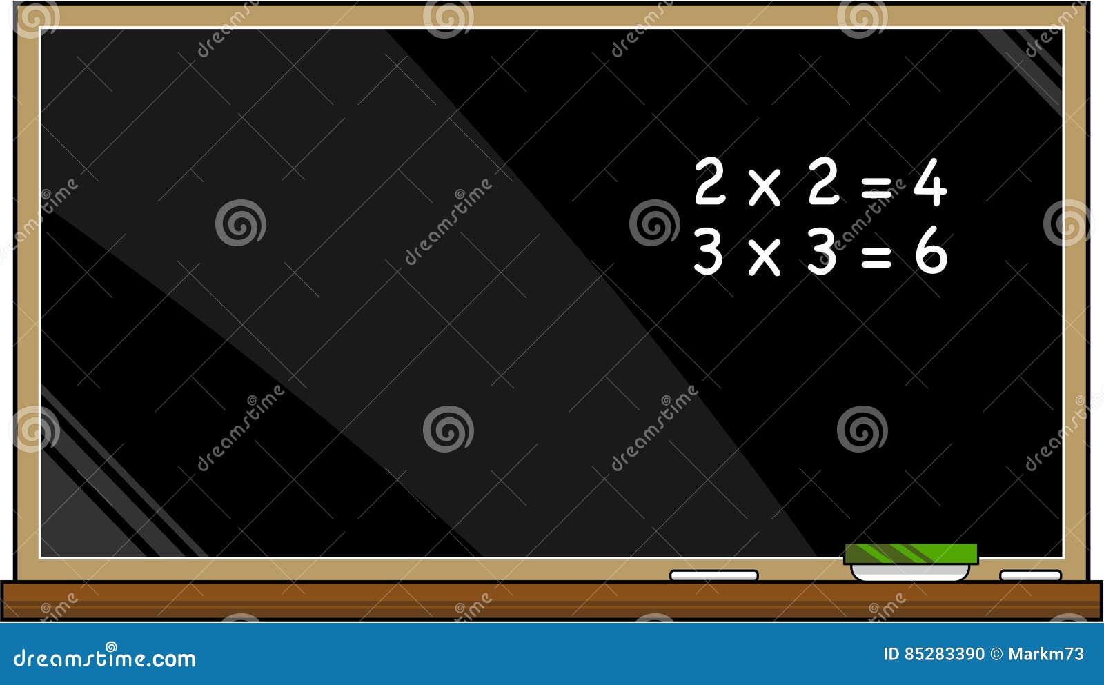 Illustrazione Della Lavagna Di Per La Matematica Illustrazione ...