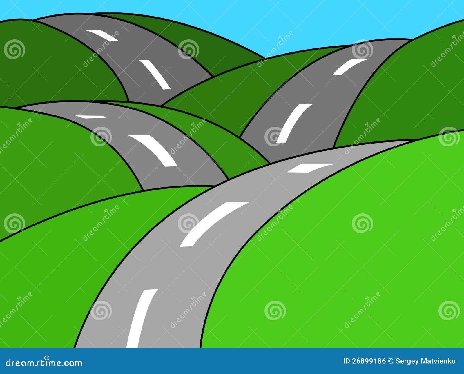 Illustrazione della strada illustrazione di stock. Illustrazione di ...