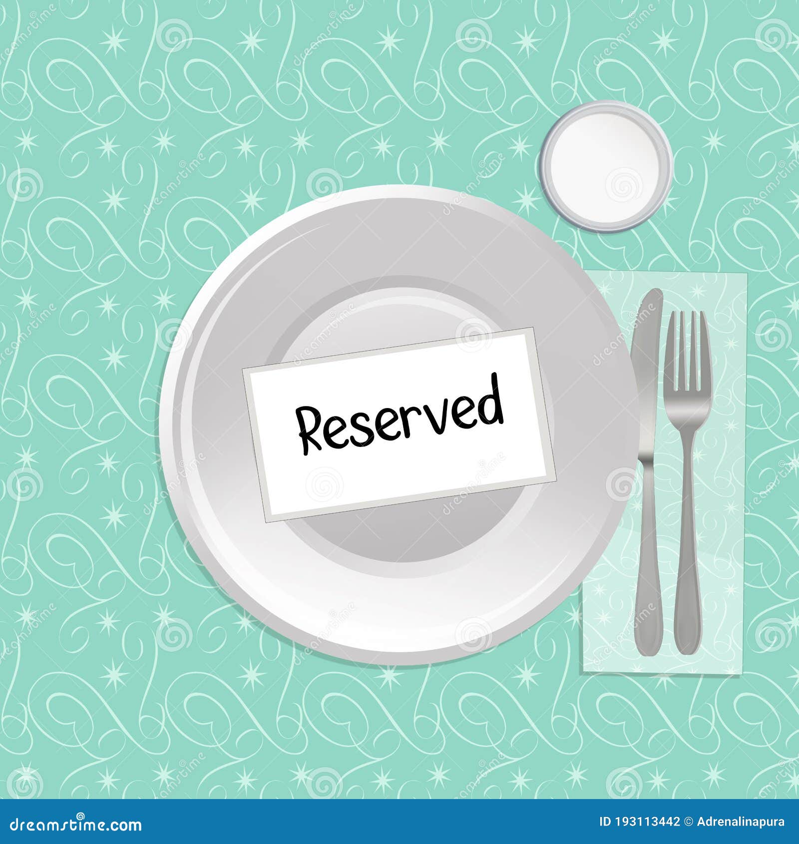 Illustrazione Della Tabella Riservata Illustrazione di Stock ...