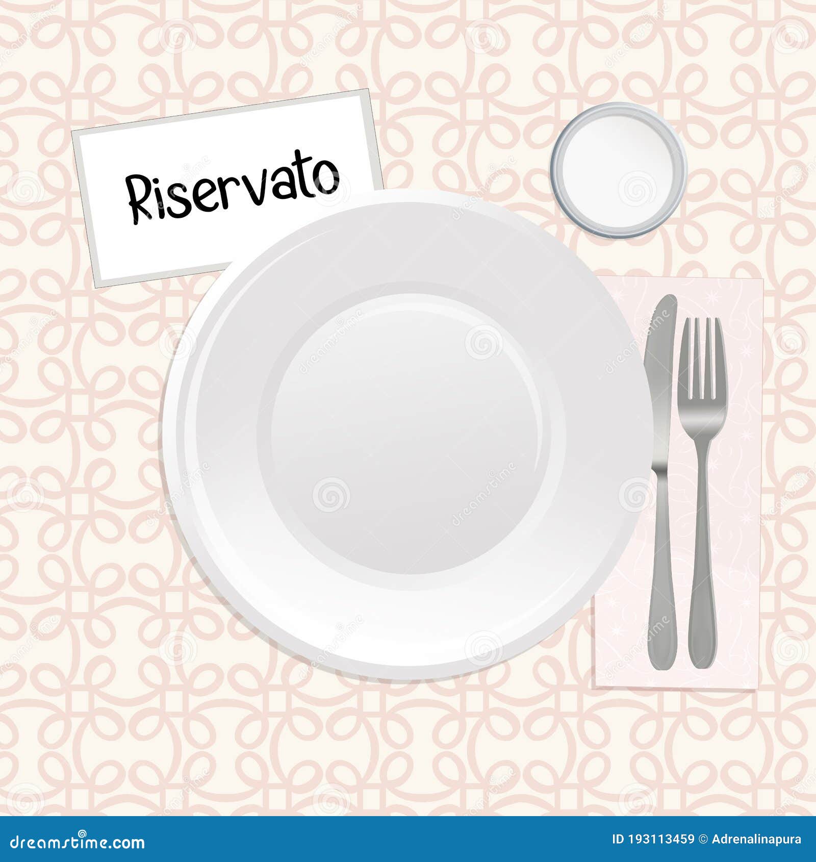 Illustrazione Della Tabella Riservata Illustrazione di Stock ...