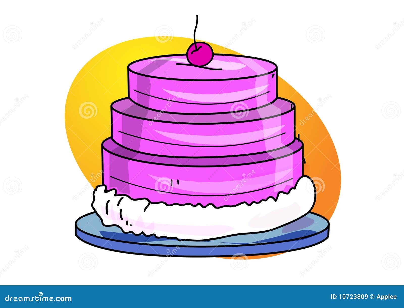 Illustrazione della torta illustrazione di stock. Illustrazione di ...