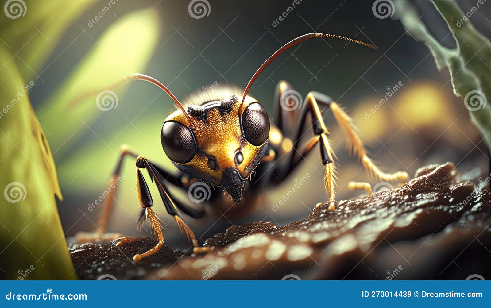 Illustrazione Delle Formiche Da Generative Ai Illustrazione di Stock ...