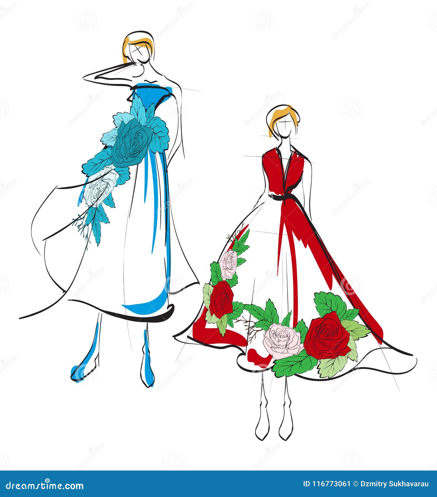 Illustrazione Di Modo Modelli Di Moda Alla Moda Ragazza Di Modo ...