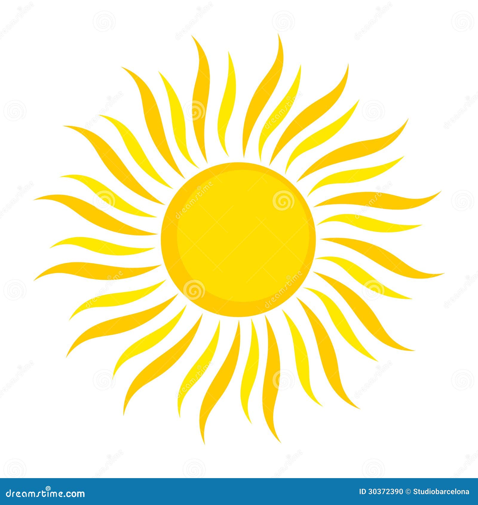 Illustrazione di Sun illustrazione vettoriale. Illustrazione di ...