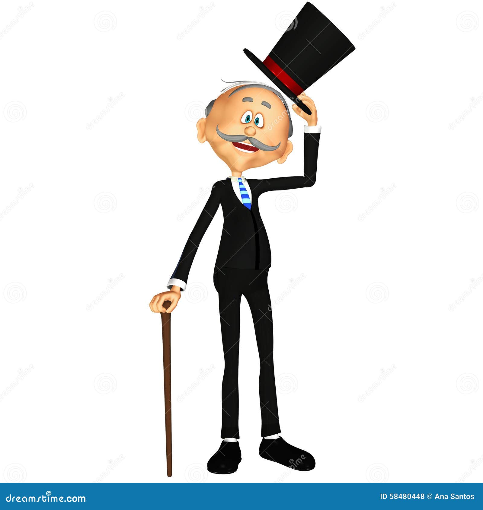 Illustrazione Di Un Signore Illustrazione di Stock - Illustrazione di ...