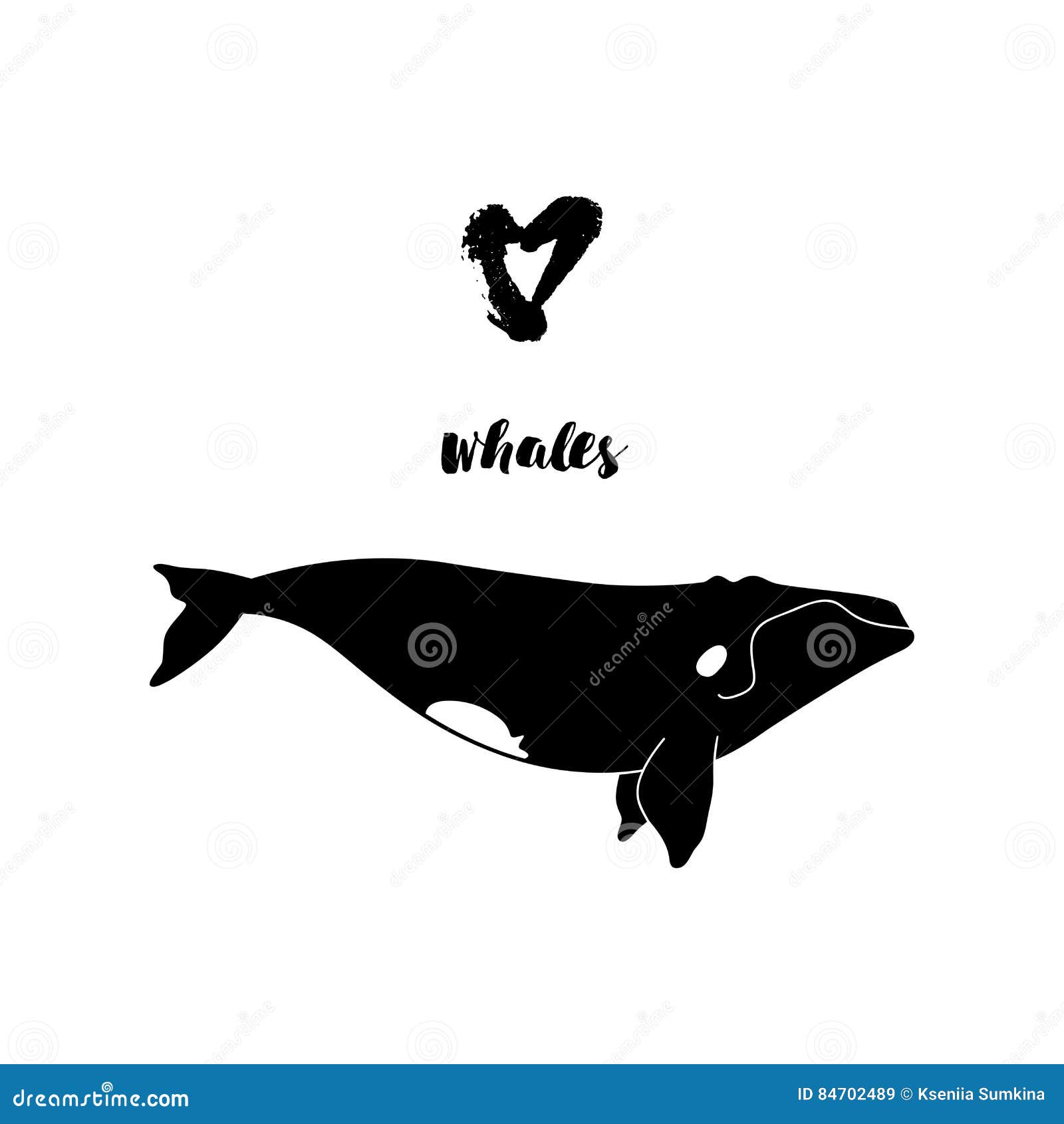 Illustrazione Di Vettore Della Balena Manifesto Del Modello Con La ... Illustrazione Di Vettore Della Balena Manifesto Del Modello Con La ...