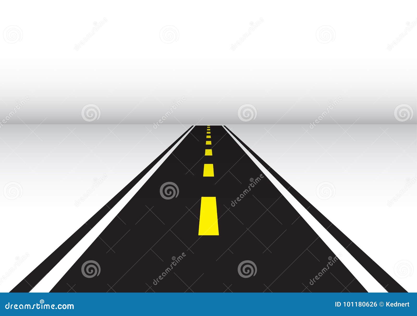 Illustrazione Di Vettore Di Prospettiva Della Strada Illustrazione ...