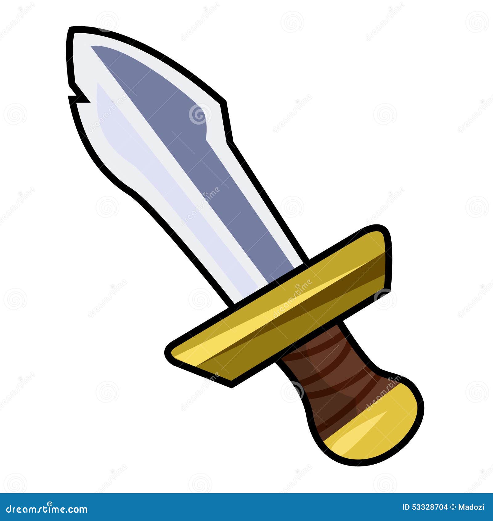 Illustrazione Isolata Spada Illustrazione Vettoriale - Illustrazione di ...