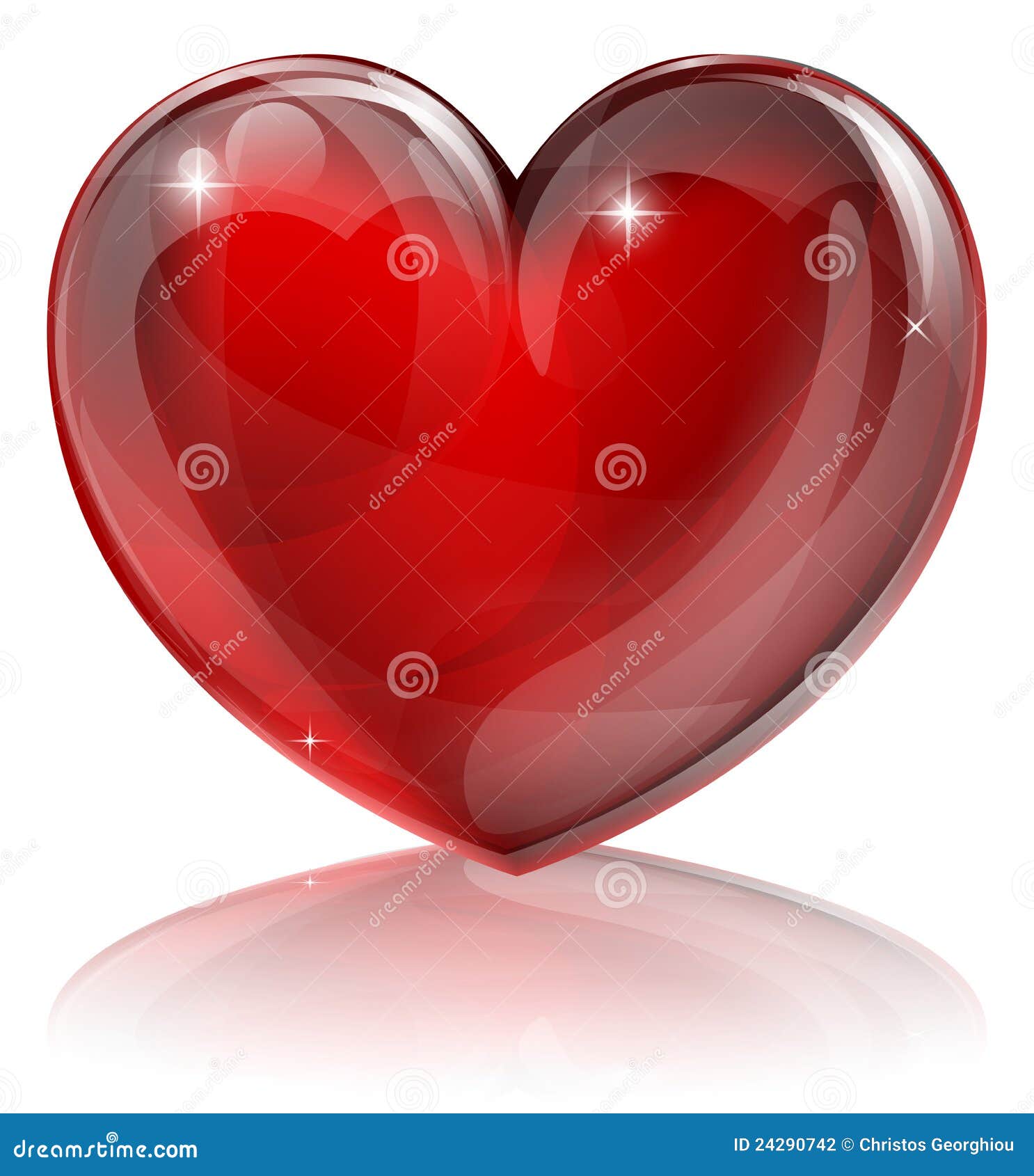 Illustrazione Rossa Del Cuore Illustrazione Vettoriale - Illustrazione ...