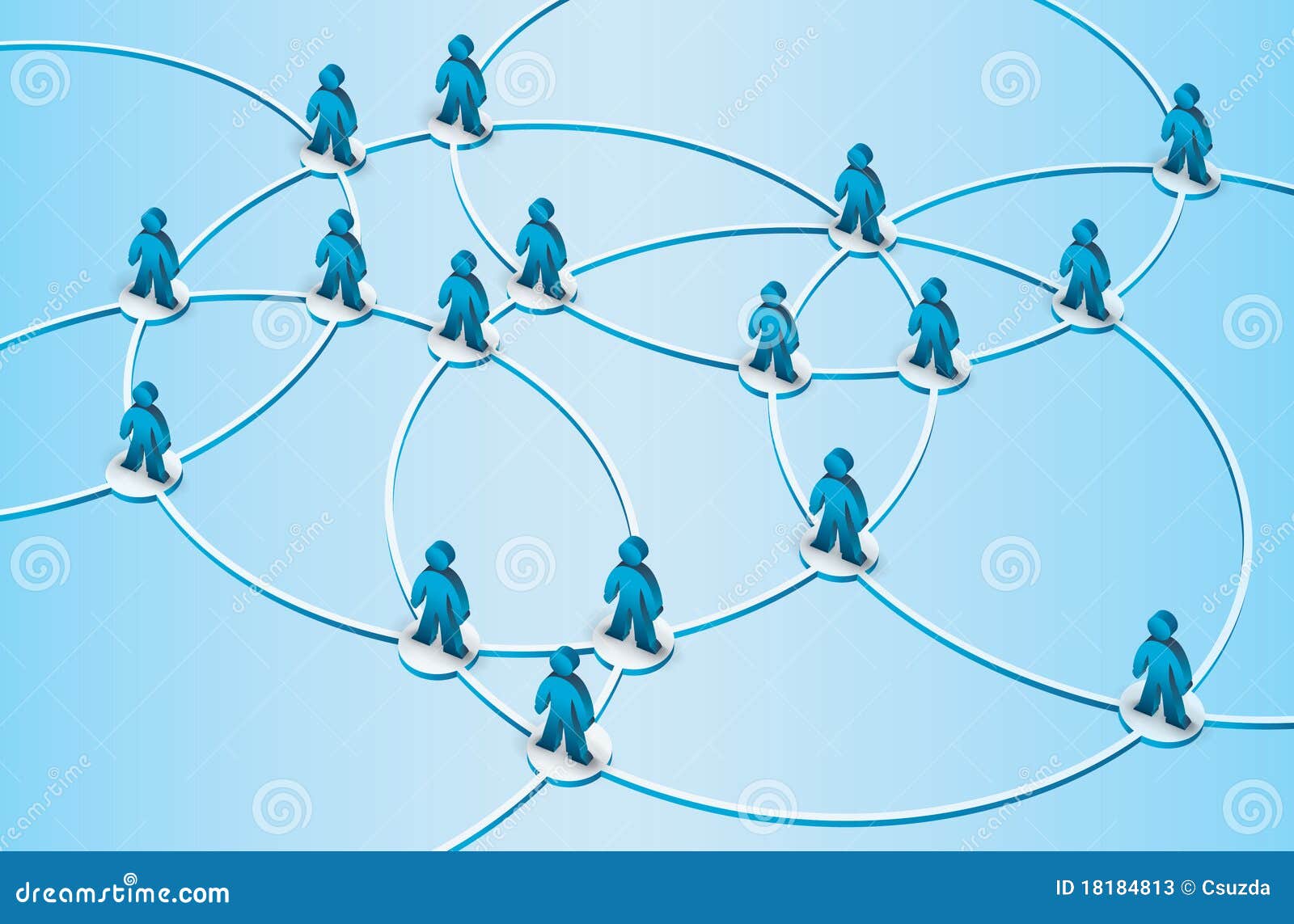 Illustrazione Sociale Della Rete Illustrazione Vettoriale ...