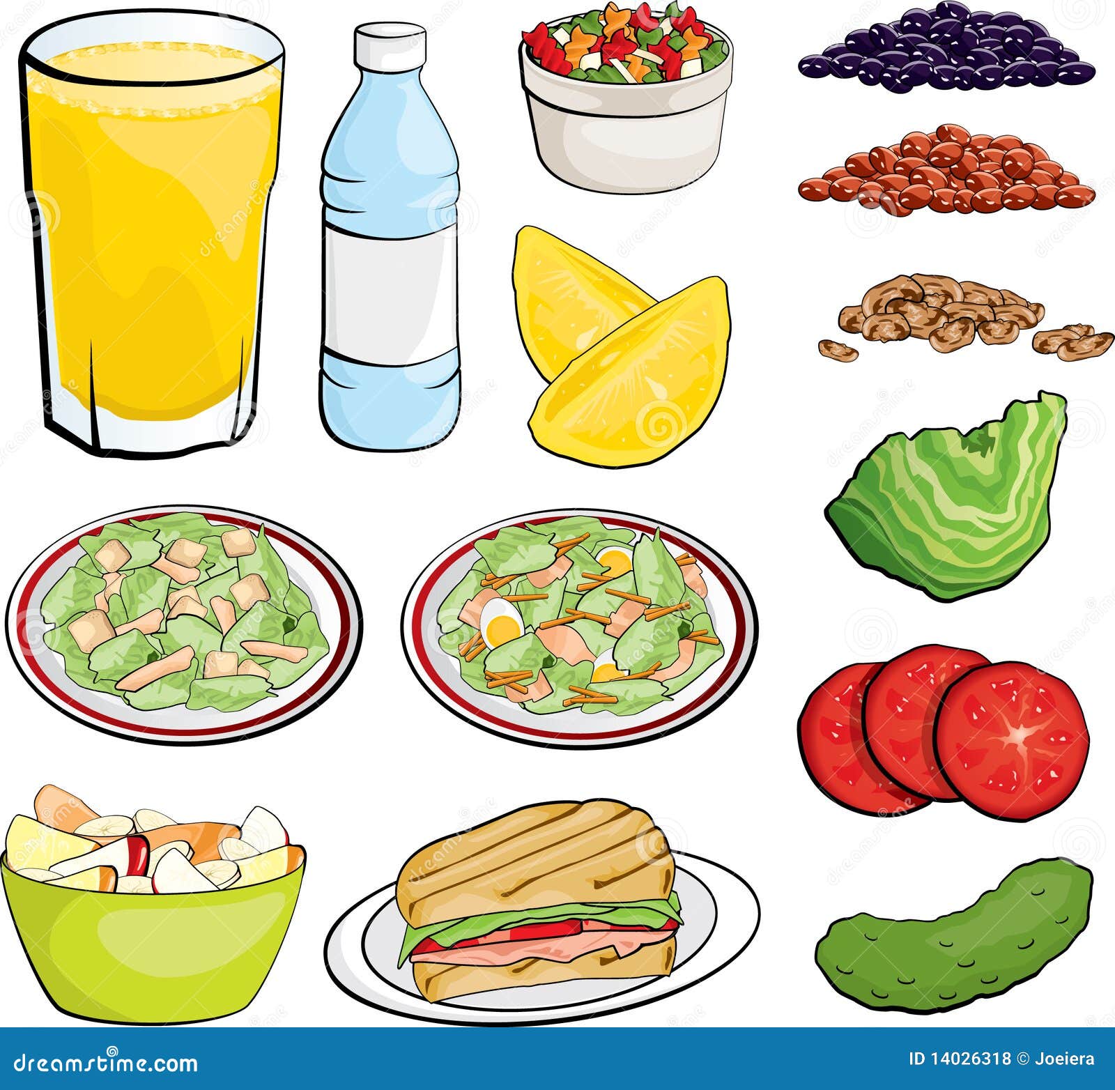 Illustrazioni Dell'alimento Illustrazione Vettoriale - Illustrazione di ...