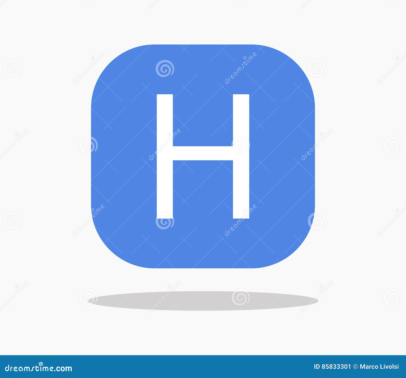 Illustrerat Symbolssjukhustecken Stock Illustrationer - Illustration av ...