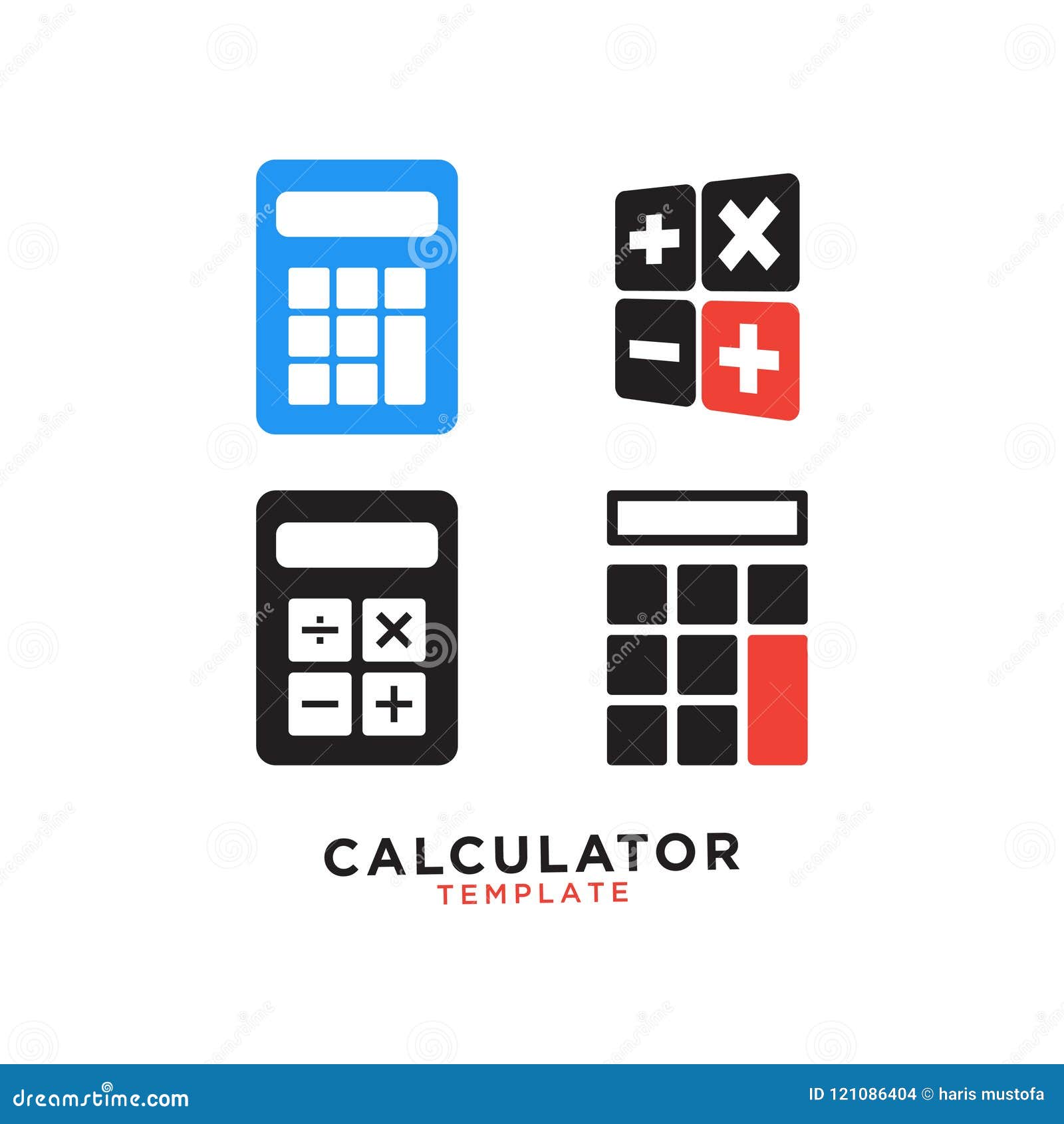 Calculator Graphic Design Template Stock Vector - Illustration of ...