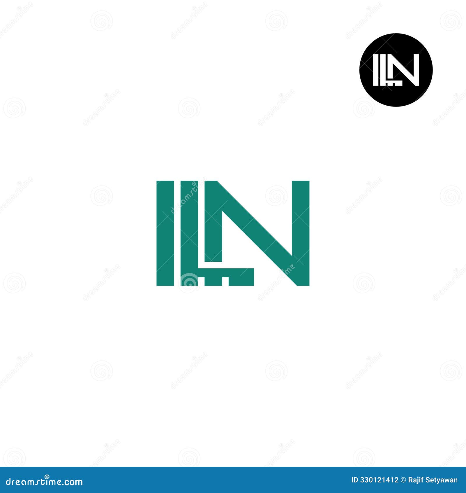ILN Logo Letter Monogram Design Stock Vector - Illustration of ...