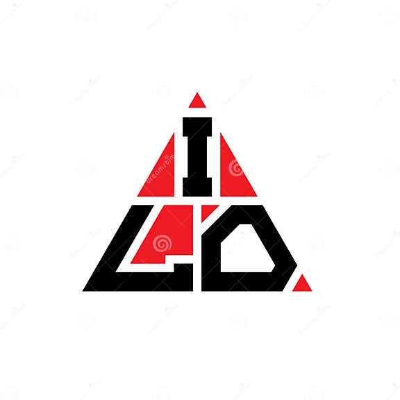 ILO Triangle Letter Logo Design with Triangle Shape. ILO Triangle Logo ...
