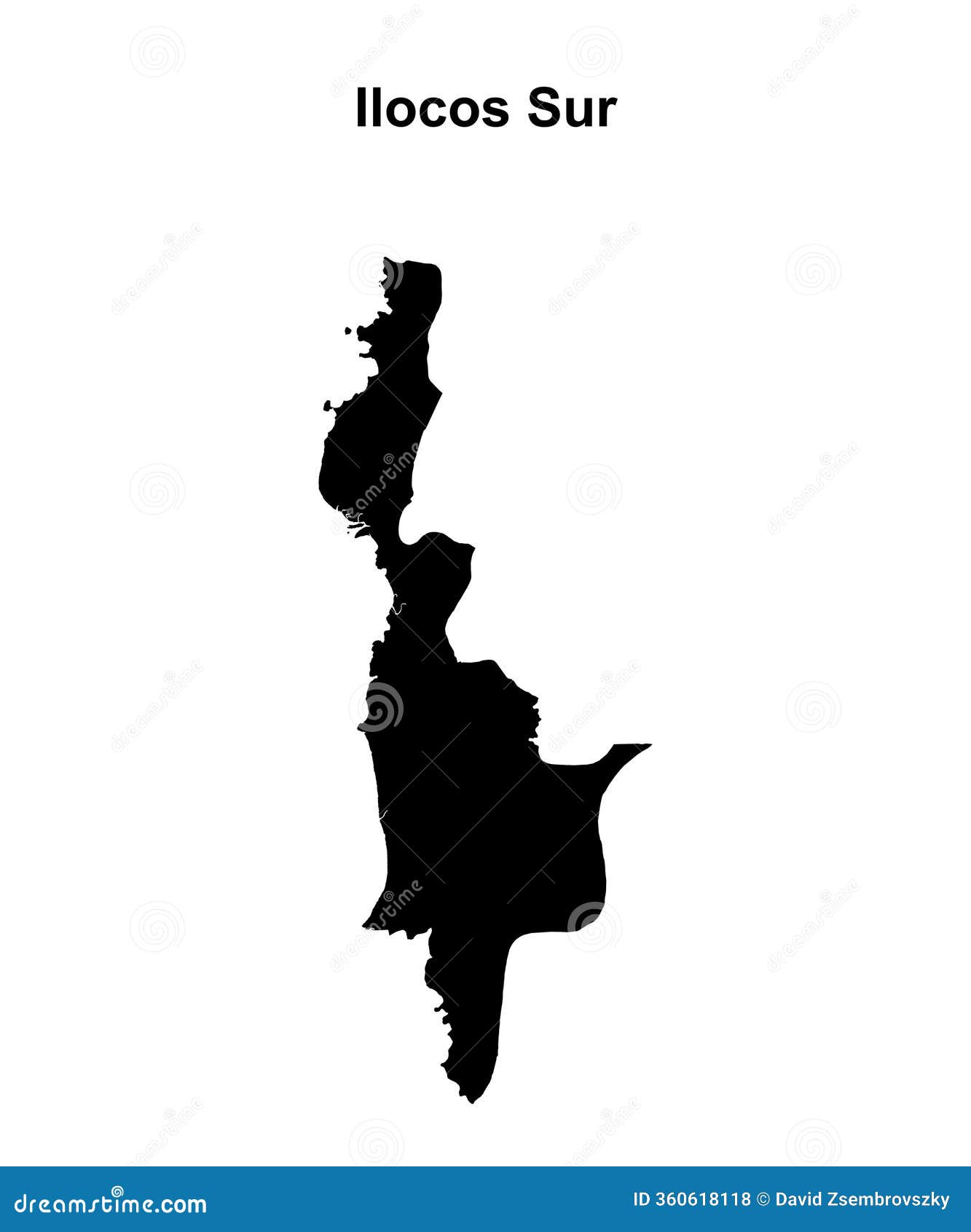 Blank Map Ilocos Norte Of Philippines. High Quality Map Province Of ...
