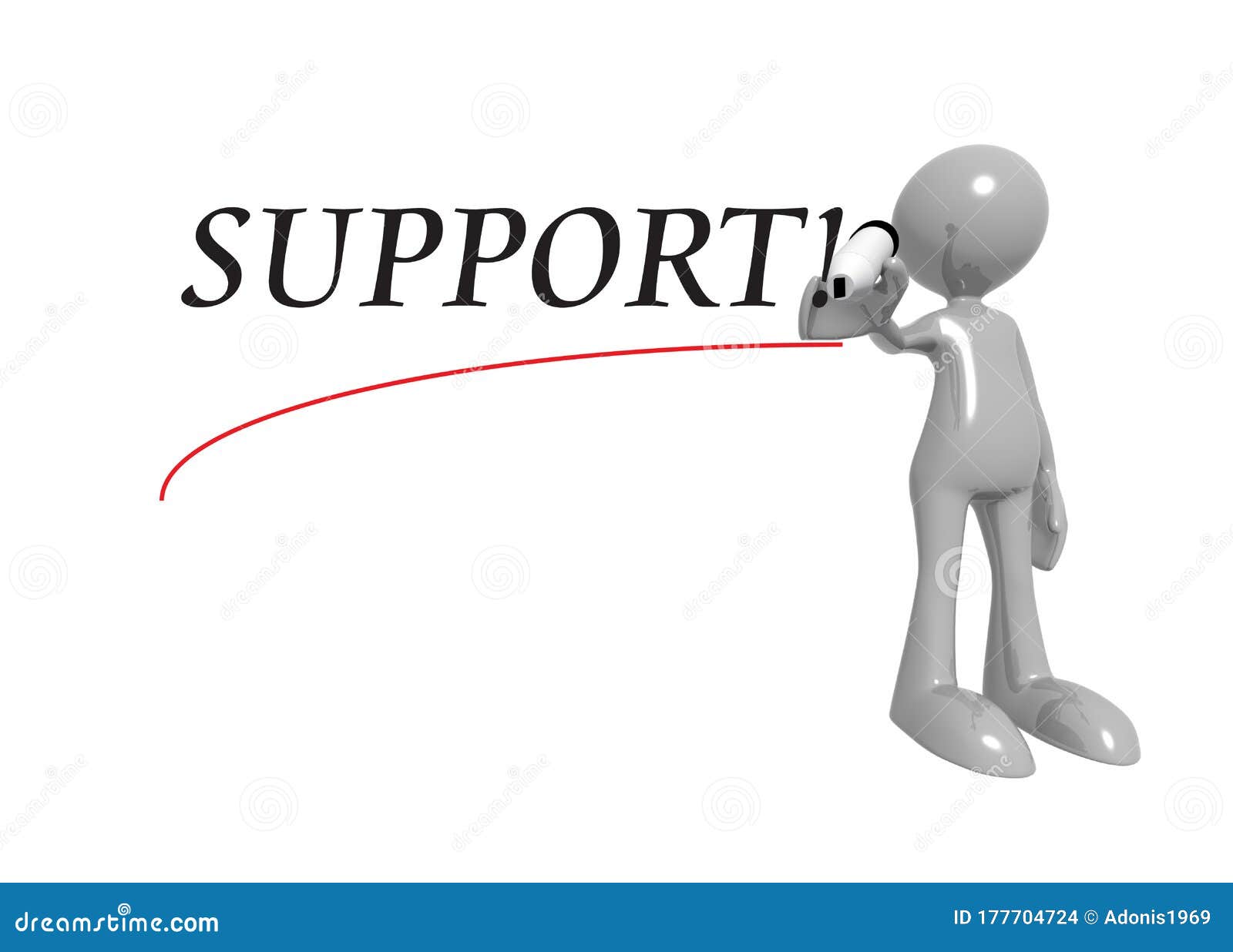 Support with man stock illustration. Illustration of contact - 177704724