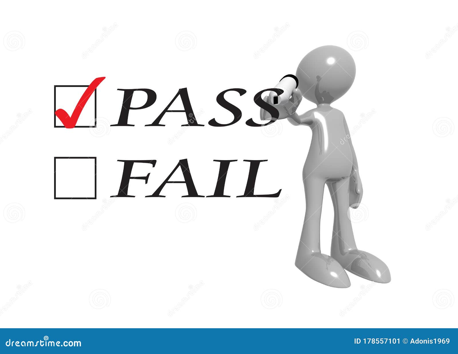 Pass And Fail Thumbs Up And Down Icon Cartoon Vector | CartoonDealer ...