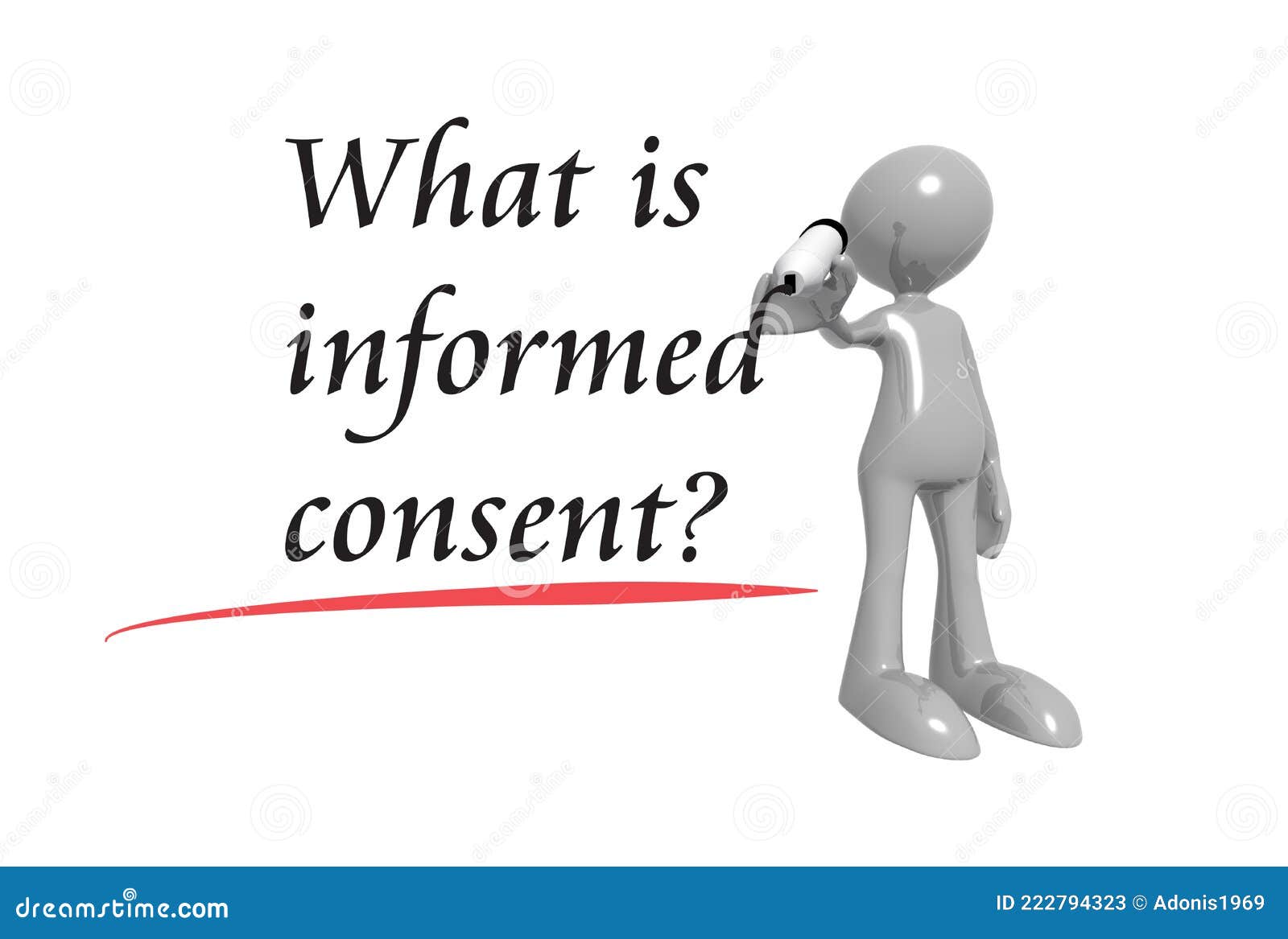 Informed Consent Concept Line Icons With Text Vector Illustration ...