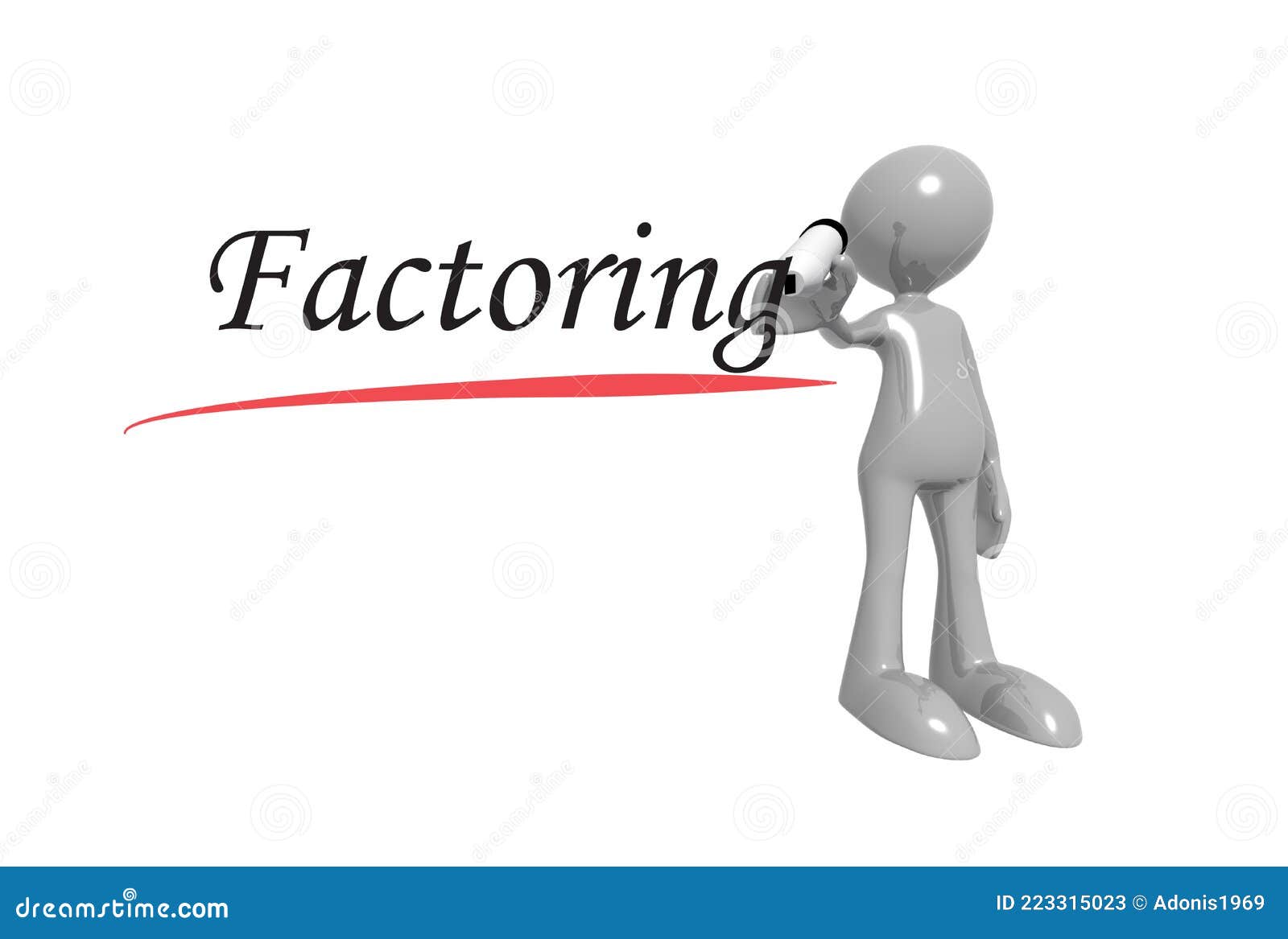 Factoring word on white stock illustration. Illustration of liquidity ...
