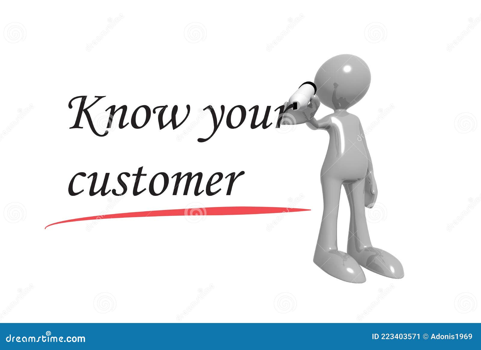Know Your Customer Word on White Stock Illustration - Illustration of ...